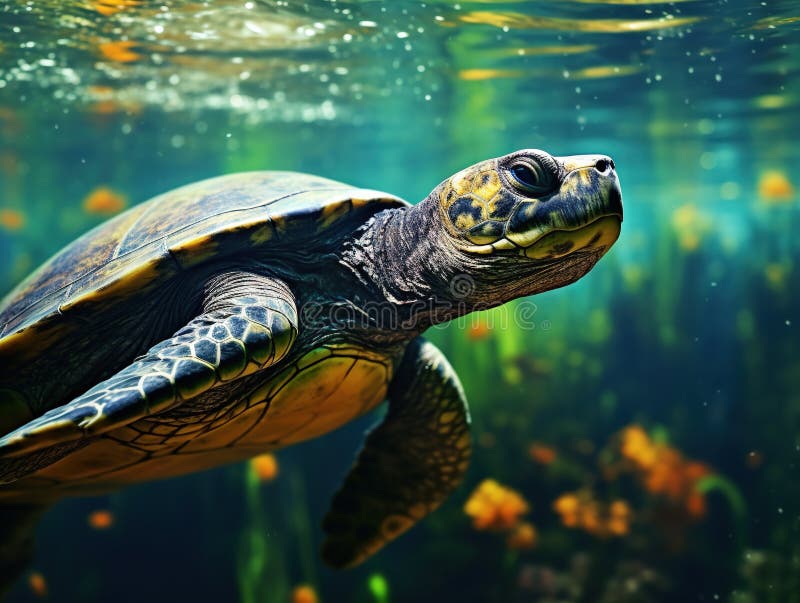Long Neck Turtle Stock Illustrations – 516 Long Neck Turtle Stock ...