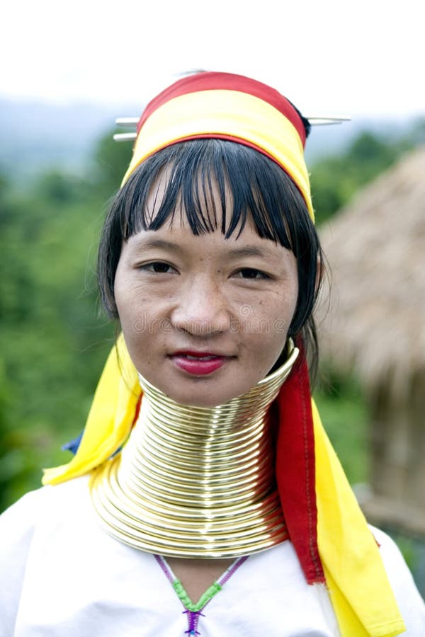 Long necked woman, Asia editorial photo. Image of people - 5089636