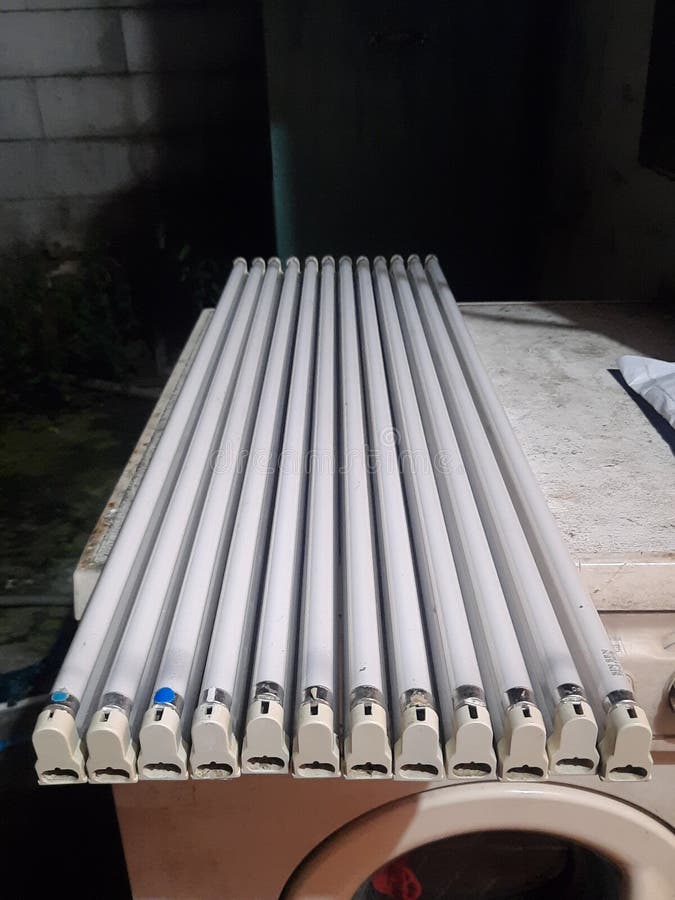 Long neon lamp editorial stock image. Image of neonlamp - 228563954