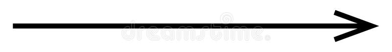 Long, Oblong Right Arrow, Cursor, Pointer Element, Shape Vector Graphic ...