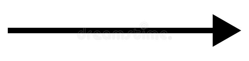 Long, Oblong Right Arrow, Cursor, Pointer Element, Shape Vector Graphic ...