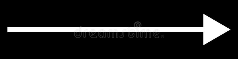 Long, Oblong Right Arrow, Cursor, Pointer Element, Shape Vector Graphic ...