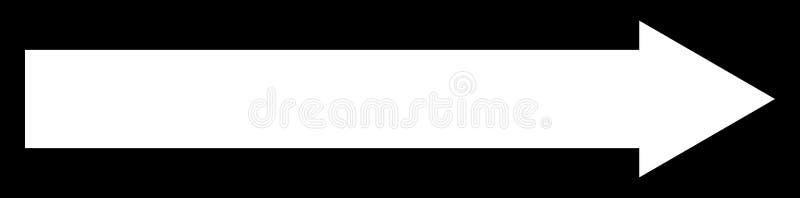 Long, Oblong Right Arrow, Cursor, Pointer Element, Shape Vector Graphic ...