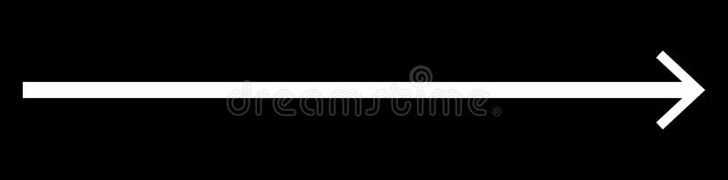 Long, Oblong Right Arrow, Cursor, Pointer Element, Shape Vector Graphic ...