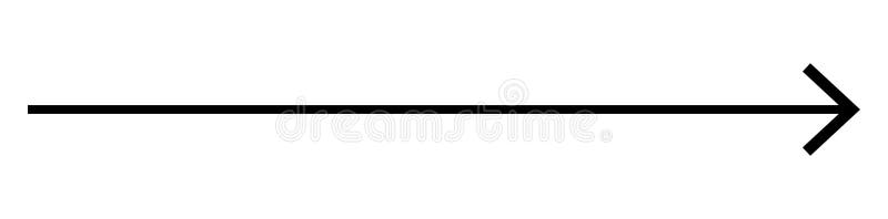 Long, Oblong Right Arrow, Cursor, Pointer Element, Shape Vector Graphic ...
