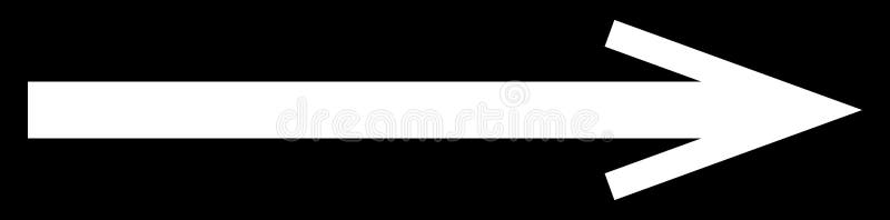 Long, Oblong Right Arrow, Cursor, Pointer Element, Shape Vector Graphic ...