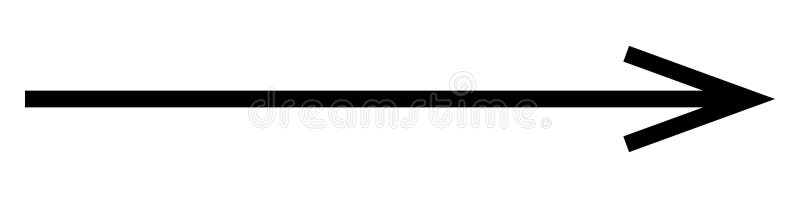 Long, Oblong Right Arrow, Cursor, Pointer Element, Shape Vector Graphic ...