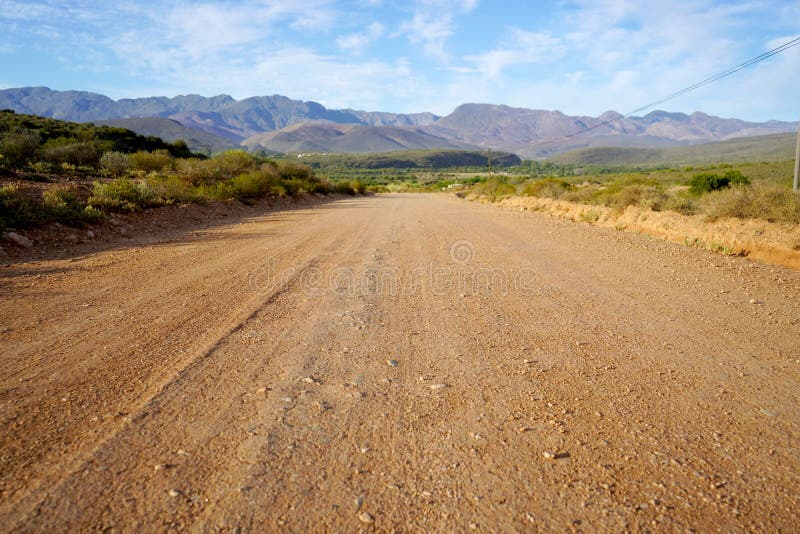 Long Dirt Road Leading into Countryside in Norway Stock Image - Image ...