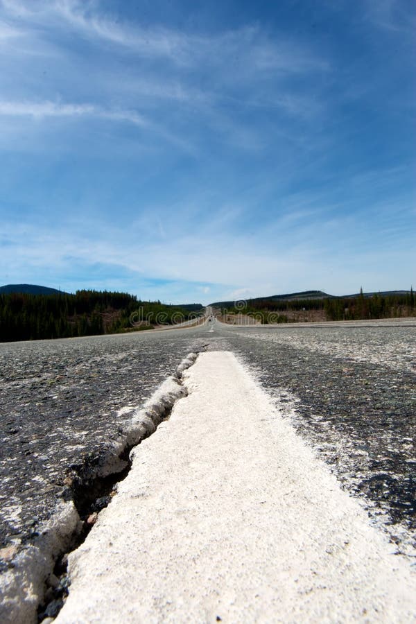 Long open road stock image. Image of blue, landscape - 16286011
