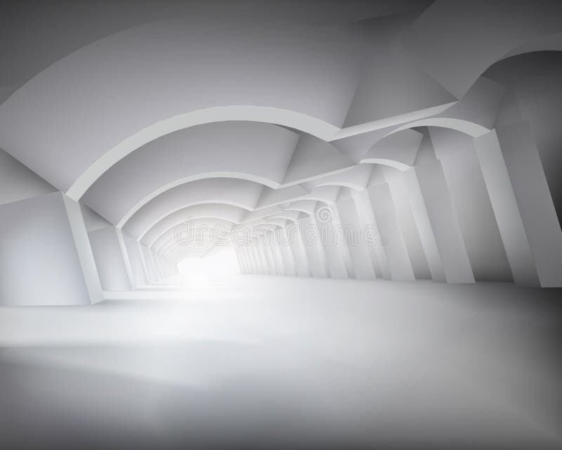 Long Passage. Vector Illustration. Stock Vector - Illustration of ...