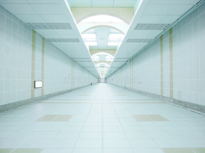 Long passageway stock image. Image of modern, city, abstract - 21494547
