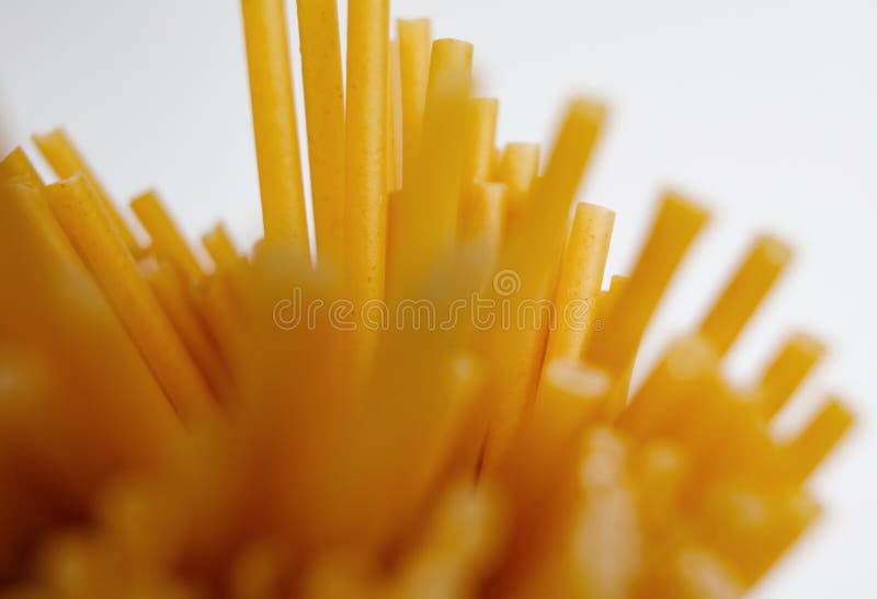 Long Pasta in the Form of Tubes Form a Beautiful Pattern. Selective ...