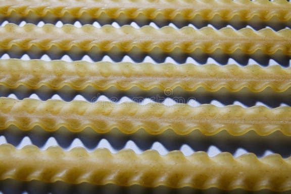 Long Pasta with a Wavy Edge Discard the Shadow Forming a Beautiful ...