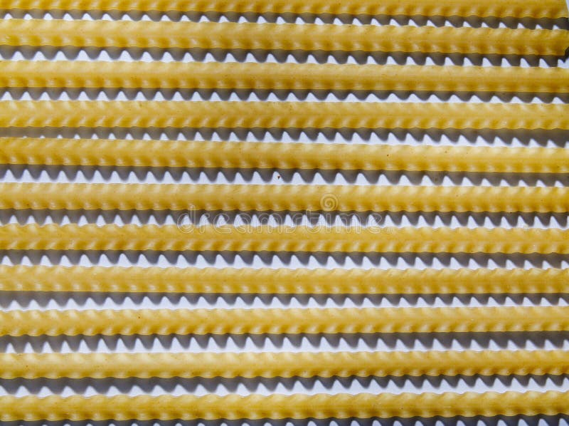 Long Pasta with a Wavy Edge Discard the Shadow Forming a Beautiful ...