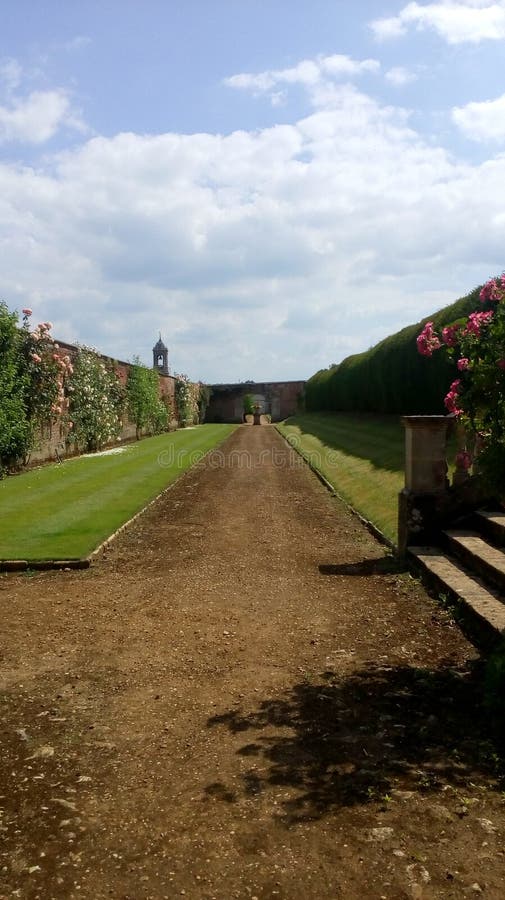 Long path stock image. Image of long, path, country, estate - 94981539