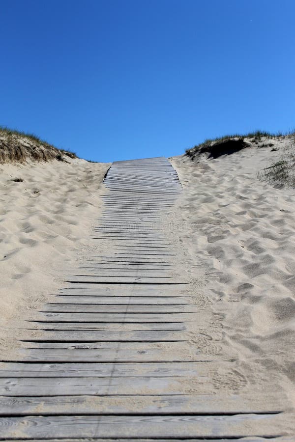 Long path in dunes stock image. Image of lithuania, outside - 34554637