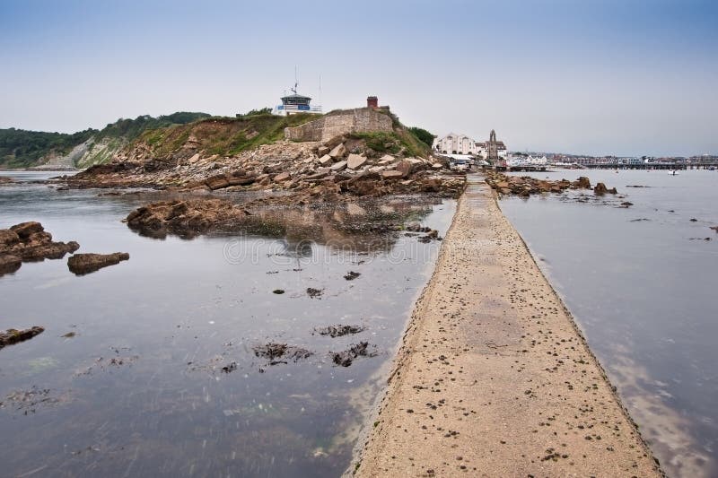 Long Path Leading from Sea into Land Stock Photo - Image of rocks ...