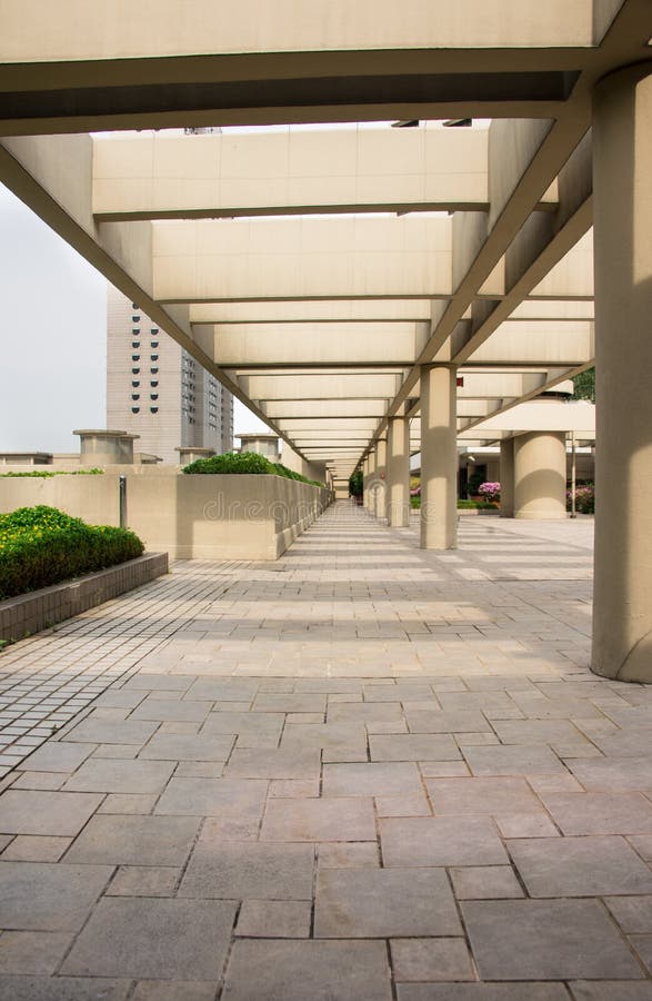 Long Pathway stock photo. Image of building, exterior - 25105486