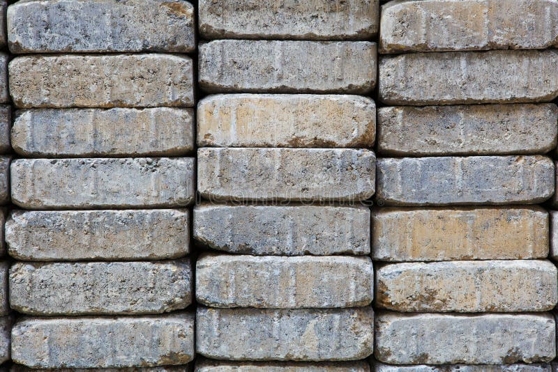 Gray Tan Paver Stack stock image. Image of block, stacked - 22059555