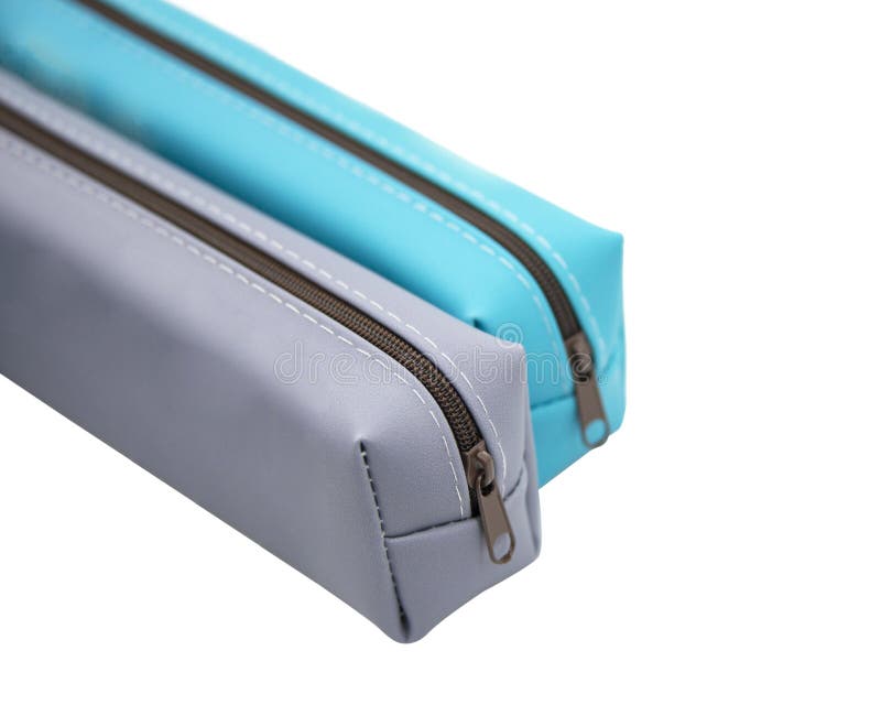 Long Pencil Pen Case Container Isolated on the White Background Stock ...