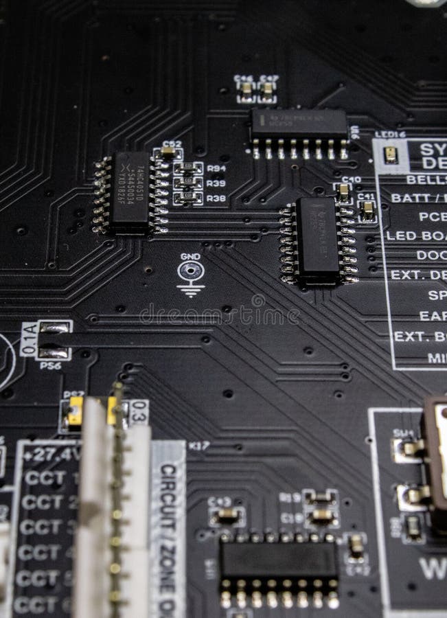 Long Photo of Multiple Integrated Circuit Chips Stock Image - Image of ...