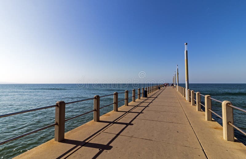 A Long Pier stock image. Image of outside, concrete - 125743507