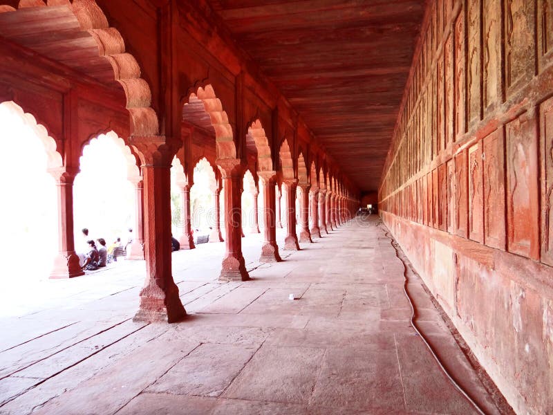 Long pillared corridor editorial stock photo. Image of corridor - 129881888
