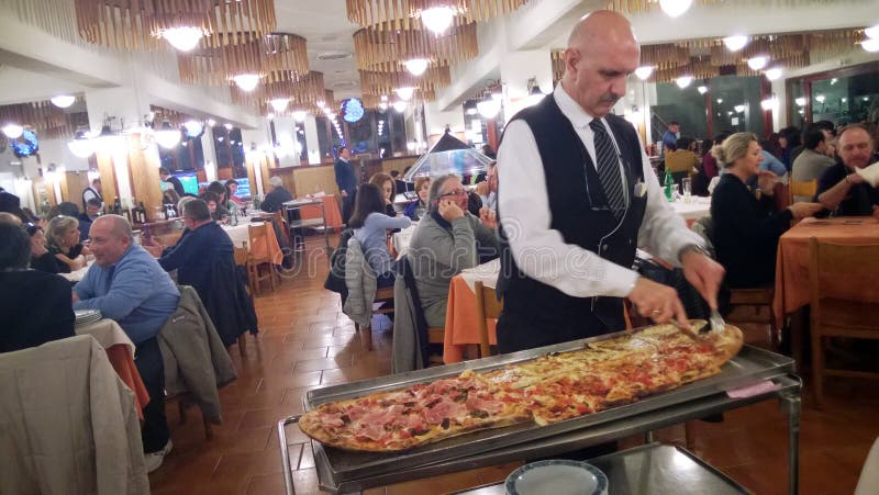 Long pizza editorial stock photo. Image of sorrento, travel - 50190633