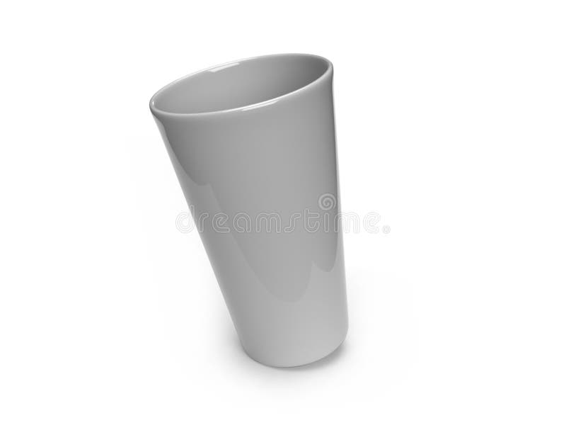 Long Plastic Cup 3D Illustration Mockup Scene Stock Illustration ...