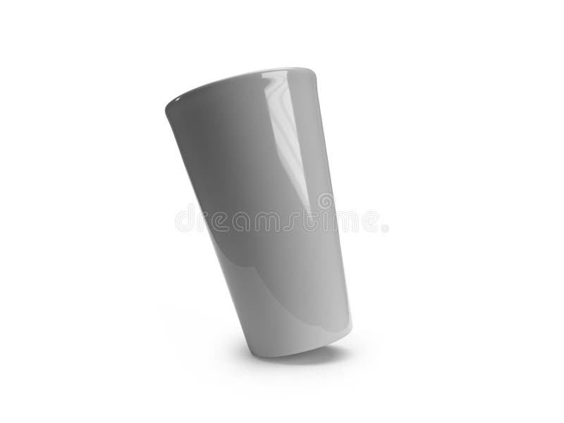 Long Plastic Cup 3D Illustration Mockup Scene Stock Illustration ...