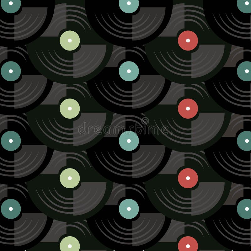 Long Play Disk Pop Art Style Stock Vector - Illustration of vector ...