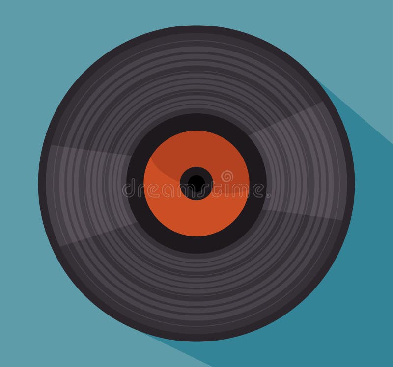 Long Play Isolated Icon Design Stock Illustration - Illustration of ...