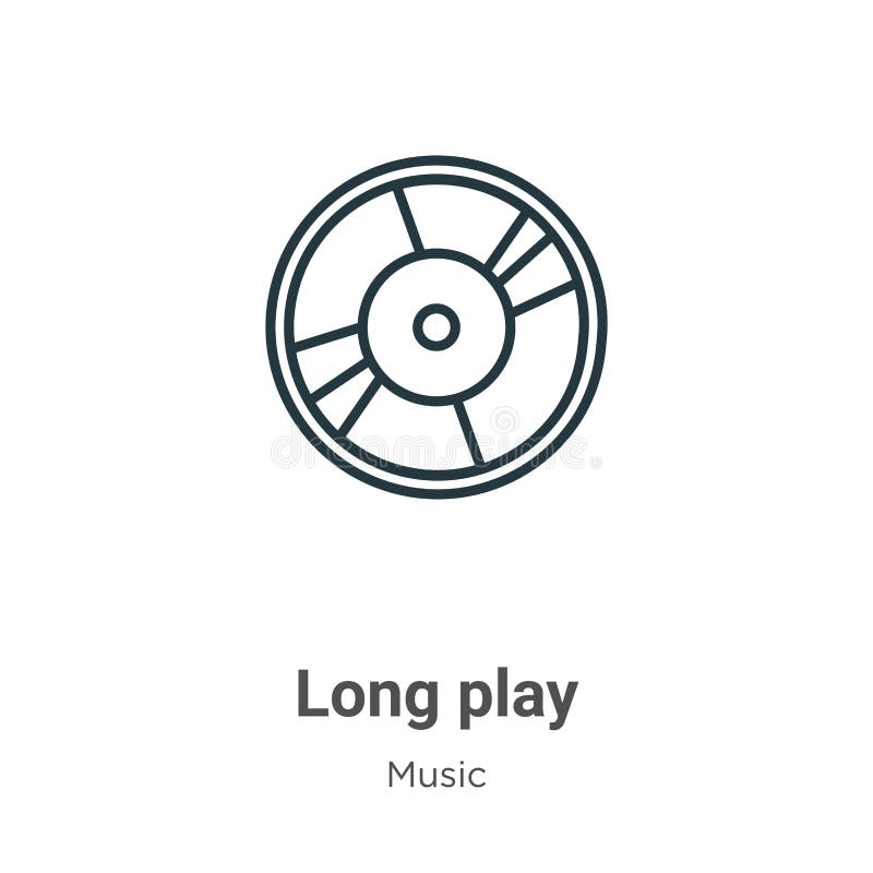 Long Play Record Cover Icon in Filled, Thin Line, Outline and Stroke ...