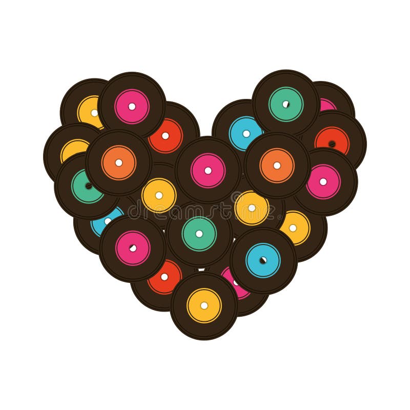 Long play retro music stock vector. Illustration of vector - 81064533