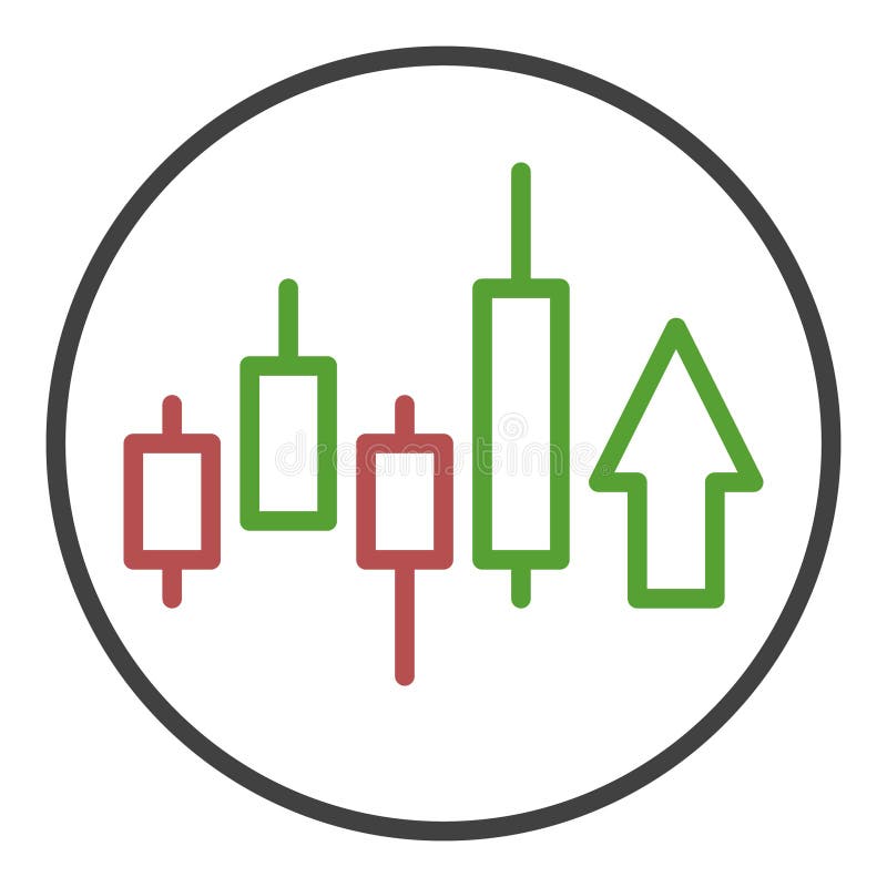 Long Position Crypto Trading Vector Outline Round Icon or Symbol Stock ...