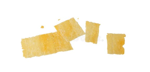 Long Potato Chips Isolated, Broken Crispy Thin Potato Snack Pile ...