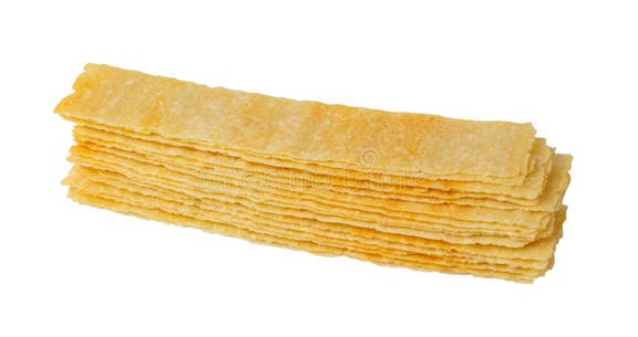 Long Potato Chips Isolated, Crispy Thin Potato Snack Pile, Rectangular ...