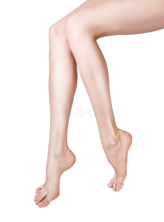Long pretty woman legs stock photo. Image of barefoot - 26361836