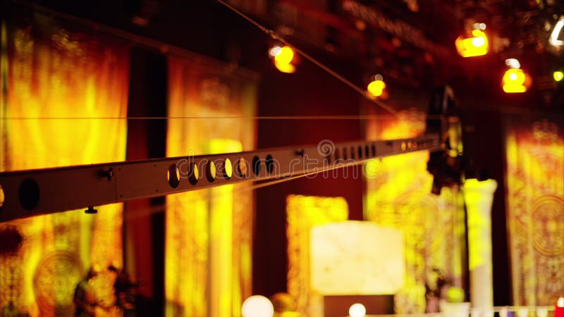 Professional Camera Filming with on the Backstage Stock Video - Video ...