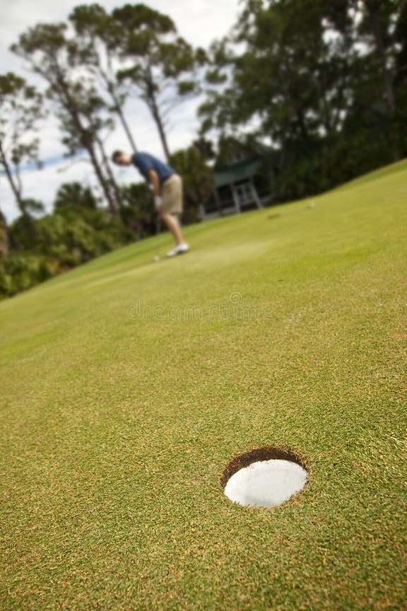 Long putt stock photo. Image of closeup, copy, hole, sport - 20317094