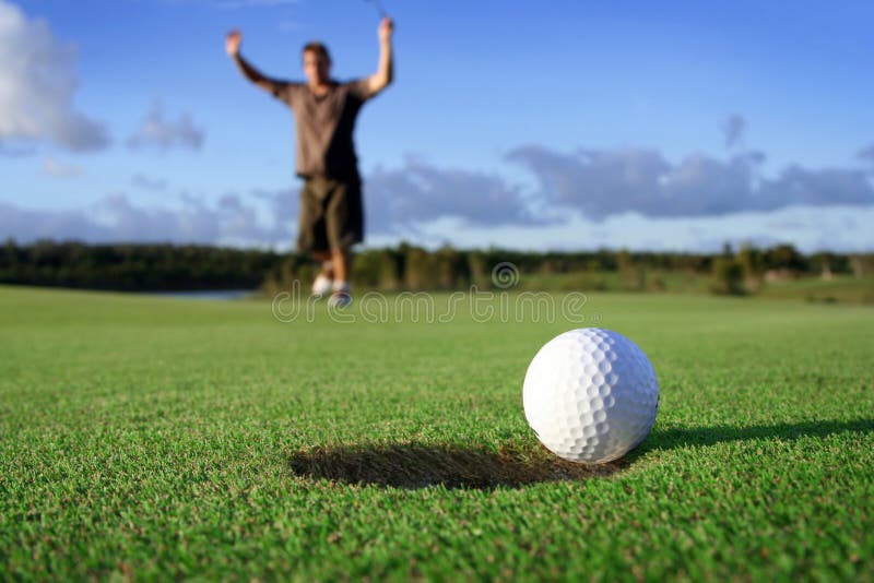 Winning at Golf stock image. Image of blond, cute, balls - 9811219