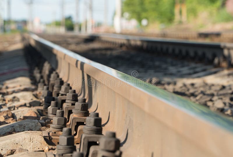 Long railway line stock photo. Image of industrial, journey - 157326524