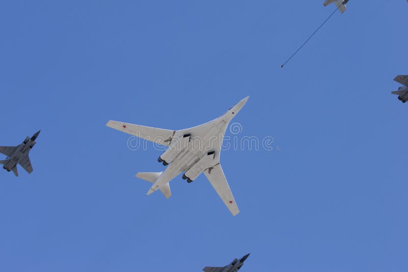Long-range Strategic Bomber Stock Image - Image of strategic, tupolev ...