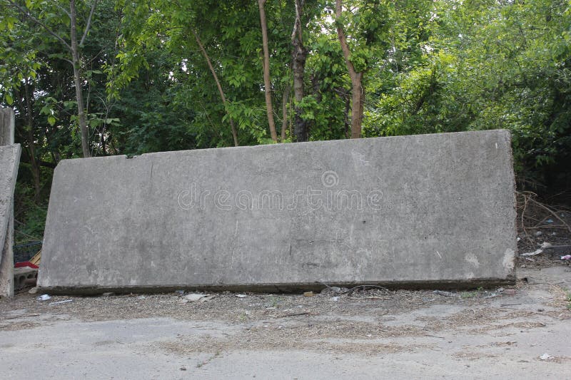 Long Rectangular Concrete Panel Stock Image - Image of concrete ...