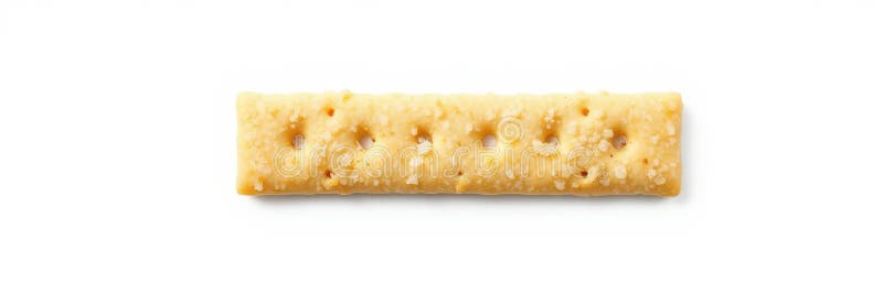 Long Rectangular Cracker Placed on a White Background, Highlighting Its ...