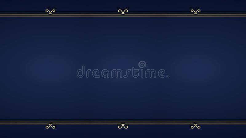 Long Rectangular Horizontal Decorated Gold Still Long Lines Frame on ...