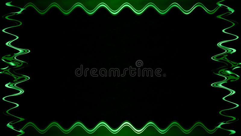 Long, Rectangular, Horizontal Wavy Decorated Green Closed, Lines on ...