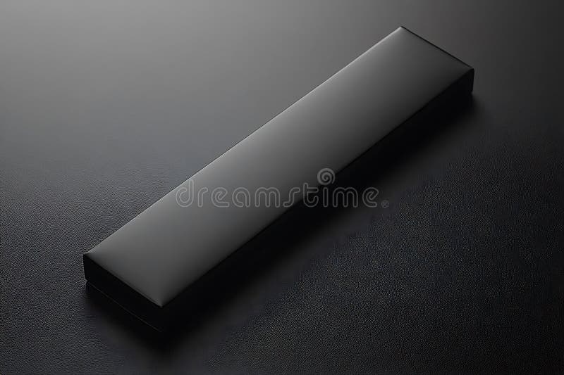 Long, Rectangular Matte Plastic Packaging Box with a Simple and ...