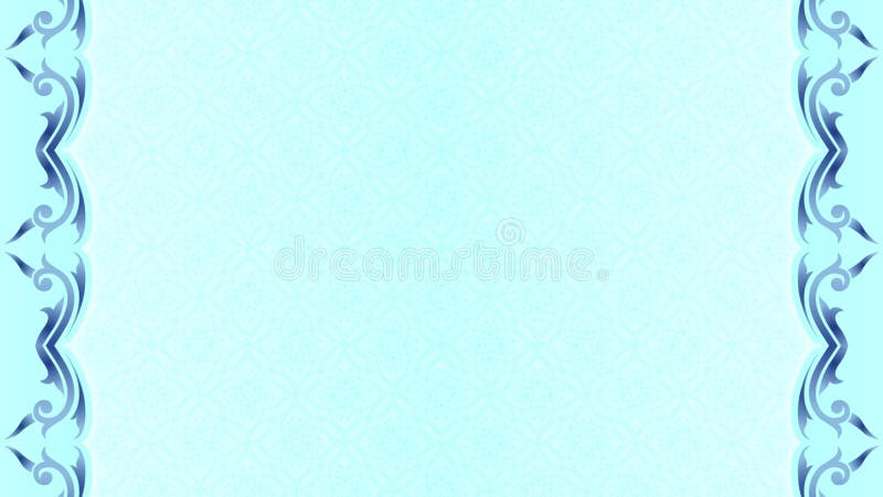 Long, Rectangular, Vertical Decorated Blue Stripes, Lines on a Blue ...