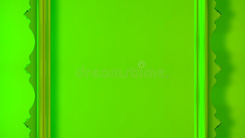 Long Rectangular Vertical Decorated Colorful Green Widening and ...